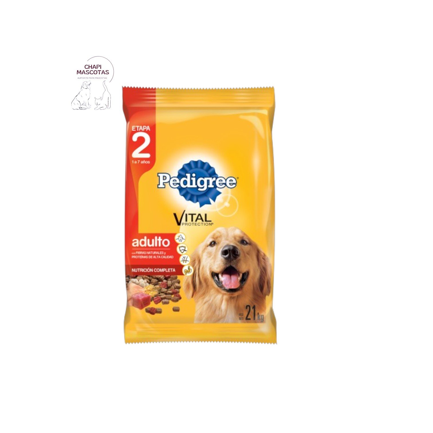 PEDIGREE ADULTO 21 KG — Chapi Mascotas